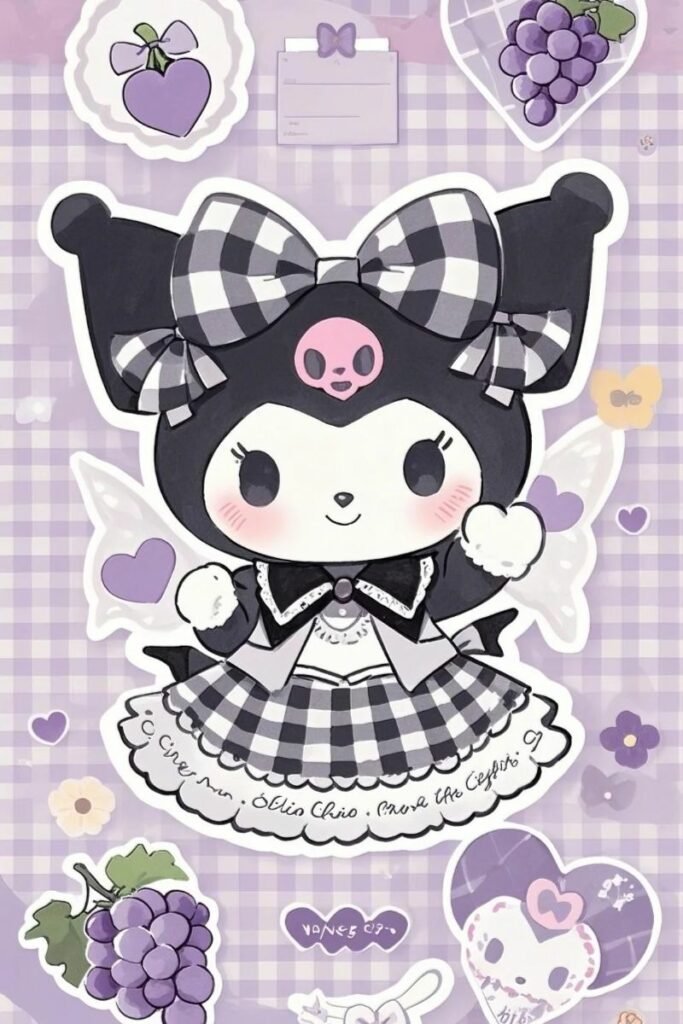 Miễn phí bộ hình nền Kuromi đẹp nhất cho điện thoại