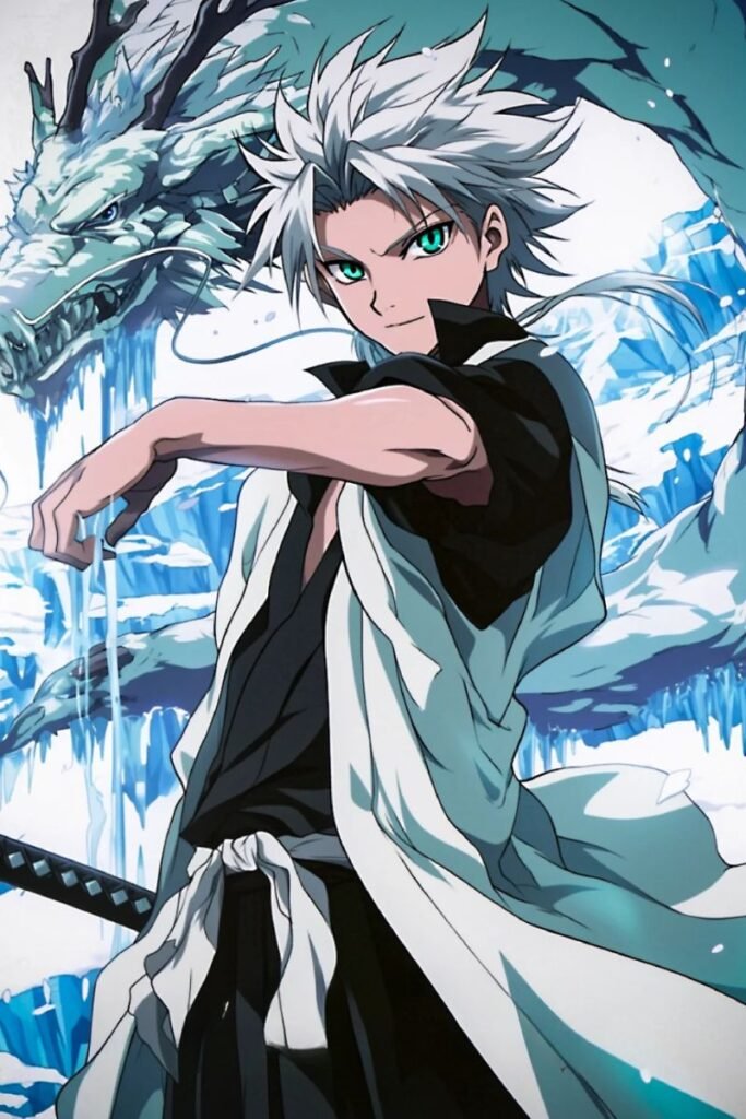 Tuyển tập 100+ ảnh Toshiro Hitsugaya ngầu chất với mái tóc trắng