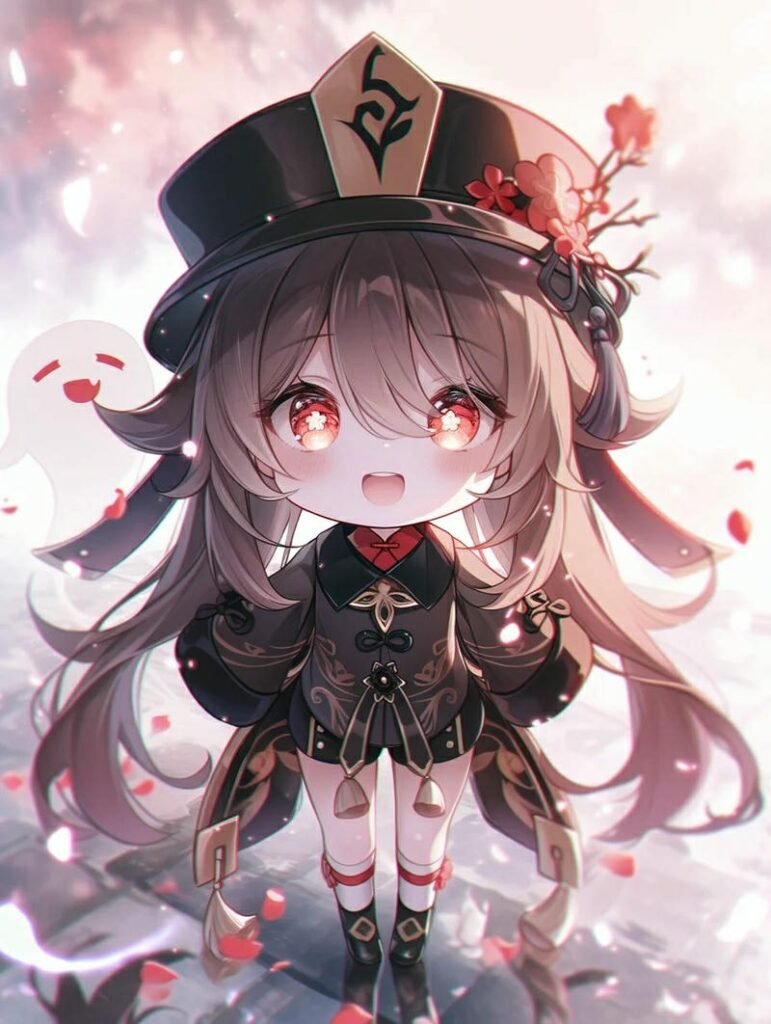 999+ ảnh Hu Tao chibi tinh nghịch, ngọt ngào và bí ẩn