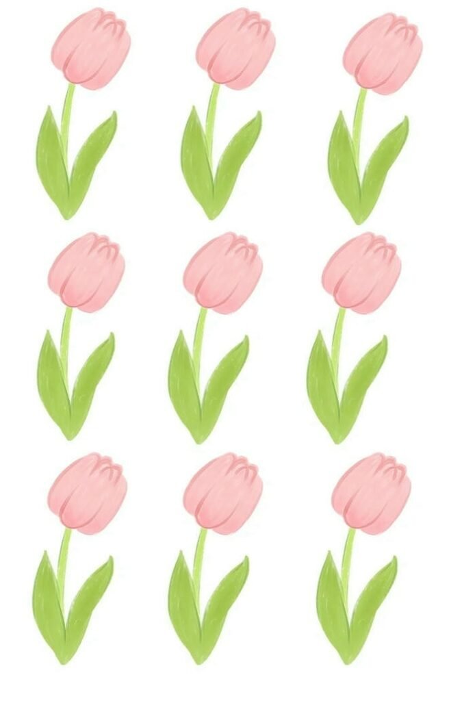 Tổng hợp 101+ hình ảnh hoa tulip chibi đơn giản dễ vẽ cho bé
